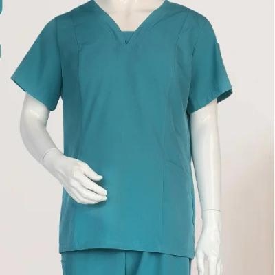 China Medical Hospital Uniforms Fabric 92% Polyester 8% Stretch 240GSM Workwear Twill for sale
