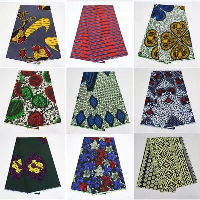 China Kente Fabric for Ghana Wax Print 100% Ringspun Cotton 57/58 Inch Width African Clothing for sale