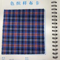 China Custom 100% Cotton Yarn Dyed Check Fabric 200gsm 57/58 Inch for T-Shirt Memory for sale
