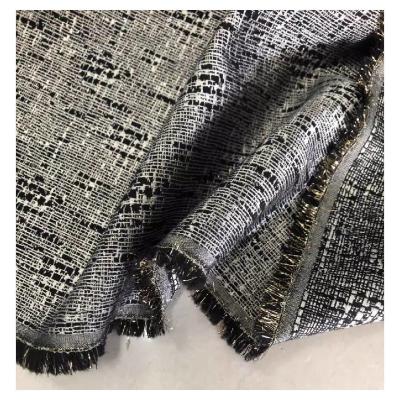 China 100% Polyester Metallic Jacquard Brocade Fabric 280gsm 57/58 Inch Plaid Style for Workwear Home Textile for sale