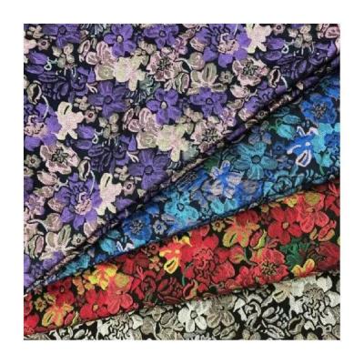China 100% Polyester Brocade Fabric 260gsm Jacquard Metallic 57/58 Inch for Workwear Home Textile for sale