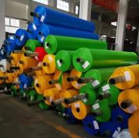 China High Visibility 150GSM 100% Polyester Twill Tarpaulin Fabric Waterproof 57/58 Inch for sale