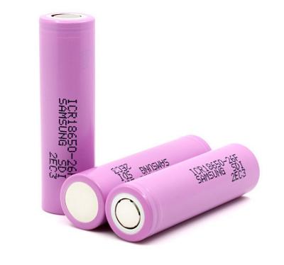 China High Capacity Lithium Ion Cells / Samsung Li Ion Cells ICR18650-26F Lightweight for sale