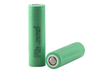 China Electric Torch INR18650-25RM 18650 Lithium Ion Cells 3.6V 2500mAh Long Using Life for sale