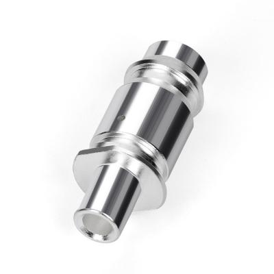 China Silver Plated Copper Connector Pin with Milled Flat High Precision CNC Machined Electrical Connector Terminal for sale