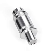 China Silver Plated Copper Connector Pin with Milled Flat High Precision CNC Machined Electrical Connector Terminal for sale
