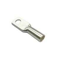 China 5.7 Elbow Silver Plated CNC Machined Bronze Copper Cable Lug with Rubber Stop for Electrical Connections for sale