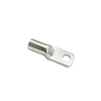 China 5.7 Elbow Silver Plated CNC Machined Bronze Copper Cable Lug with Rubber Stop for Electrical Connections for sale