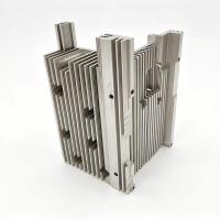 China Custom Aluminum Profile Heat Sink High-Density Finned Heat Dissipation Component CNC Machined Extruded Heatsink Industrial for sale
