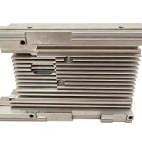 China Custom Aluminum Profile Heat Sink High-Density Finned Heat Dissipation Component CNC Machined Extruded Heatsink Industrial for sale