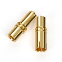 China Gold Plated Slotted Terminal, Brass Female Connector for High Current Battery & Motor Applications for sale