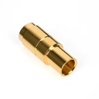 China Gold Plated Slotted Terminal, Brass Female Connector for High Current Battery & Motor Applications for sale