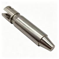 China Precision CNC Machined Tapered Locating Pin, Custom Stainless Steel Metal Shaft with Bracket for New Energy Industry for sale