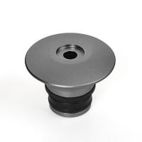 China Custom CNC Machined 6061 Aluminum Alloy Massage Gun Head, Sandblasted Anodized Gray Massage Tip for Massage Chair & Fascia Gun for sale