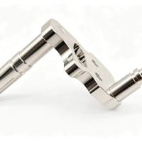 China Customized CNC machined aluminum bracket high-precision biaxial connector 6061 alloy polished hardware for industrial use for sale