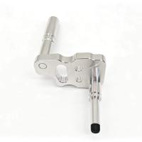 China Customized CNC machined aluminum bracket high-precision biaxial connector 6061 alloy polished hardware for industrial use for sale