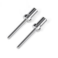 China Brass silver plated contact pins, high precision electrical insertion terminals for connectors, custom length, low resistance for sale