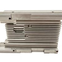 China Custom Aluminum Profile Heat Sink High-Density Finned Heat Dissipation Component CNC Machined Extruded Heatsink Industrial for sale