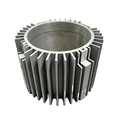 China Industrial Aluminum Extruded Motor Heat Sink Housing, Custom Size 6061 Aluminum Motor Shell for sale