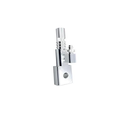 China Custom High Precision Silver Plated Brass Electrical Terminal CNC Turning Conductive Connector OEM Parts for sale