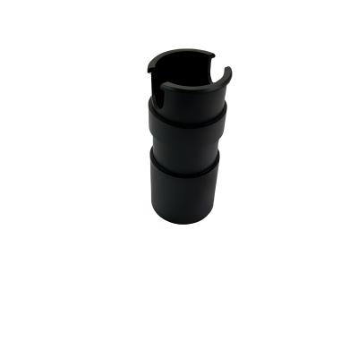 China Custom CNC Aluminum Profile Components, Black Anodized Sandblasting, High Precision for sale