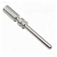 China Ultra High Tolerance Custom Silver Plated Brass New Energy Terminal Precision Machining Power Connector Pin Custom Design for sale