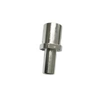 China Custom Silver Plated Red Copper Terminal 12.0mm Socket Pin CNC Machined for Machined with Milling Flat and Hole for sale