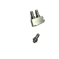 China 304 Stainless Steel Three Way Tee Fitting Precision CNC Machined Barb Hose Connector for Fluid Pipeline for sale