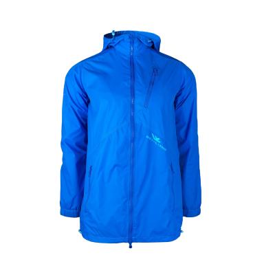 China Blue Custom Logo Polyester Soft Shell Windproof Windbreaker Water Proof Men's Jackets for sale