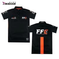 China O-Neck Collar F1 Racing Team Quick Dry Pit Crew Polo Shirts 100% Polyester for Adults for sale
