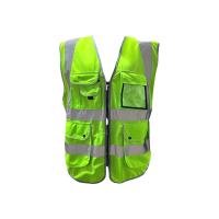 China Custom Logo High Visibility Safety Vest for Construction Workers Roadway Safety Vest for sale