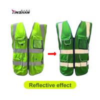 China Custom Logo High Visibility Safety Vest for Construction Workers Roadway Safety Vest for sale