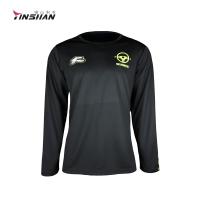 China Custom Logo Cotton/Polyester Blended Men's Full Sleeve Sports T-Shirt with QUICK DRY for sale