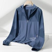 China Long Sleeve Ice Silk Printed Men's Fishing Sunscreen Clothing for Sun Protection for sale