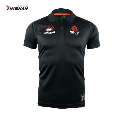 China Men's Motorcycle Racing Sportswear Embroidery Pit Crew Motocross Shirts with Buttons for sale