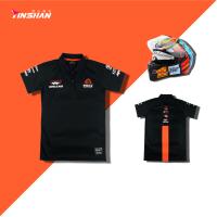 China Men's Motorcycle Racing Sportswear Embroidery Pit Crew Motocross Shirts with Buttons for sale