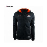 China Custom Design Blank Black Streetwear Oversized Zip Men Stripe Racing Team Men Gym Hoodie for sale