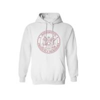 China Unisex University Hoodie with Heat Transfer Printing Logo and University Branded Design for sale