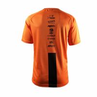 China Sublimation Printing Orange T-Shirt for Men S/M/L/XL Custom Logo Craft Printing Promotion for sale