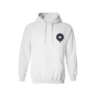 China Custom Logo Printing on White University Hoodie for Sports Area Team Spirit Uniforms for sale