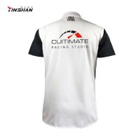 China Summer Racing Men's Polo Shirt with Contrast Panel Side Panels and Sportswear Design for sale