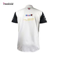 China Summer Racing Men's Polo Shirt with Contrast Panel Side Panels and Sportswear Design for sale