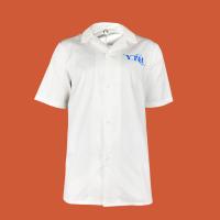 China Support Customized Samples Women's Work Blouse with Long Sleeves and Button Down Front for sale