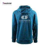 China Zipper-up Hooded Custom Sport Hoodies for Men in Comfortable Fabric for sale