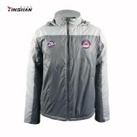 China Unisex Sports Windproof Gray Motorcycle Jacket with Customized Logo and Stand Collar for sale