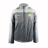 China Unisex Sports Windproof Gray Motorcycle Jacket with Customized Logo and Stand Collar for sale