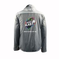China Unisex Sports Windproof Gray Motorcycle Jacket with Customized Logo and Stand Collar for sale