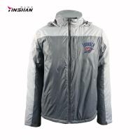 China Unisex Sports Windproof Gray Motorcycle Jacket with Customized Logo and Stand Collar for sale