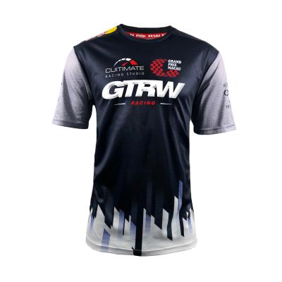 China Knitted Fabric Men's T-Shirts for Bike Racing in 2024 Custom Logo and Needle Detection for sale