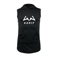 China Custom Logo Hot Muscle Sleeveless Shirt for Unisex Summer Casual Hooded Gym Vest for sale